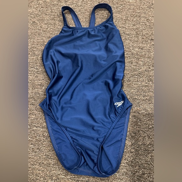 Speedo | Swim | Euc Speedo Womens 238 Blue One Piece Racer Swimsuit ...
